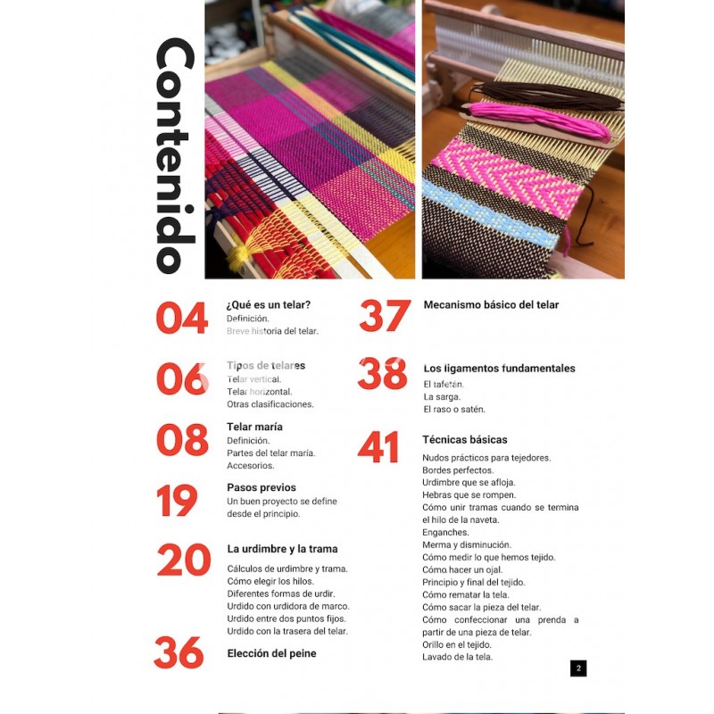 Manual práctico de tejeduría para telar maría o de peine rígido